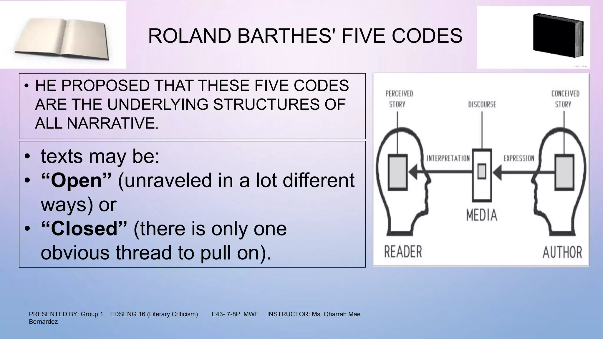 The five codes-group | PPTX | Hobbies & Interests
