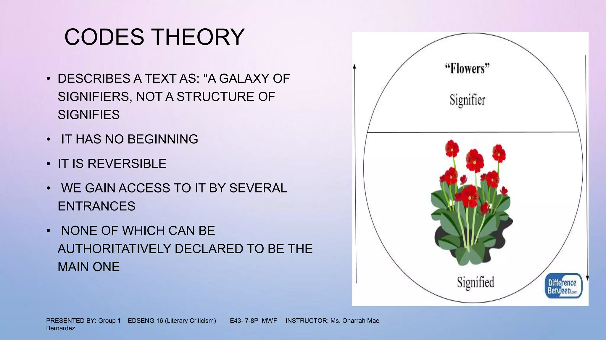The five codes-group | PPTX | Hobbies & Interests