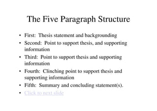 The Five-Paragraph Essay | PDF