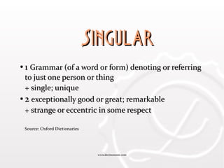 The Five Commandments of Singularity by Decimononic | PPT