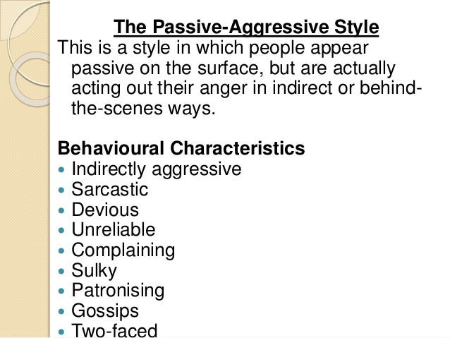 The five communication styles