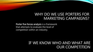 The five competitive forces that shape strategy and campaigns | PPTX
