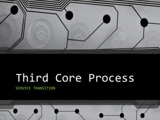 The five core processes: Service transition | PPT