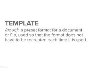 The five parts of a great PowerPoint template | PDF