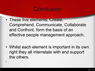 The five ‘Cs’ of People Management | PPTX
