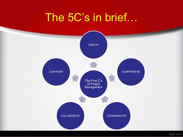 The five ‘Cs’ of People Management