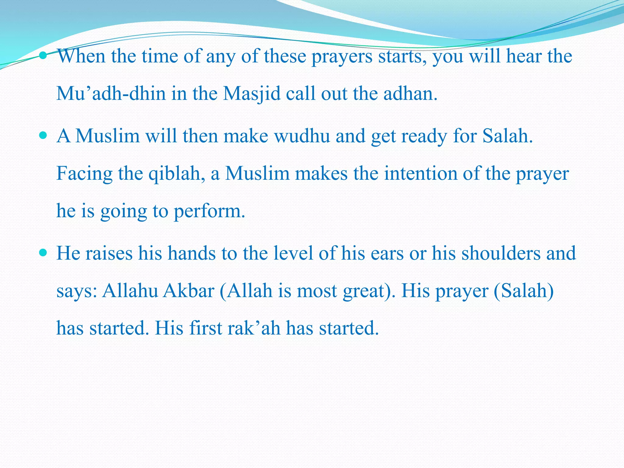 The five daily prayers | PPTX