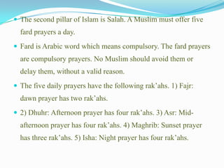 The five daily prayers | PPTX