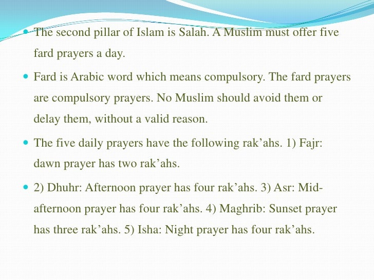 The five daily prayers