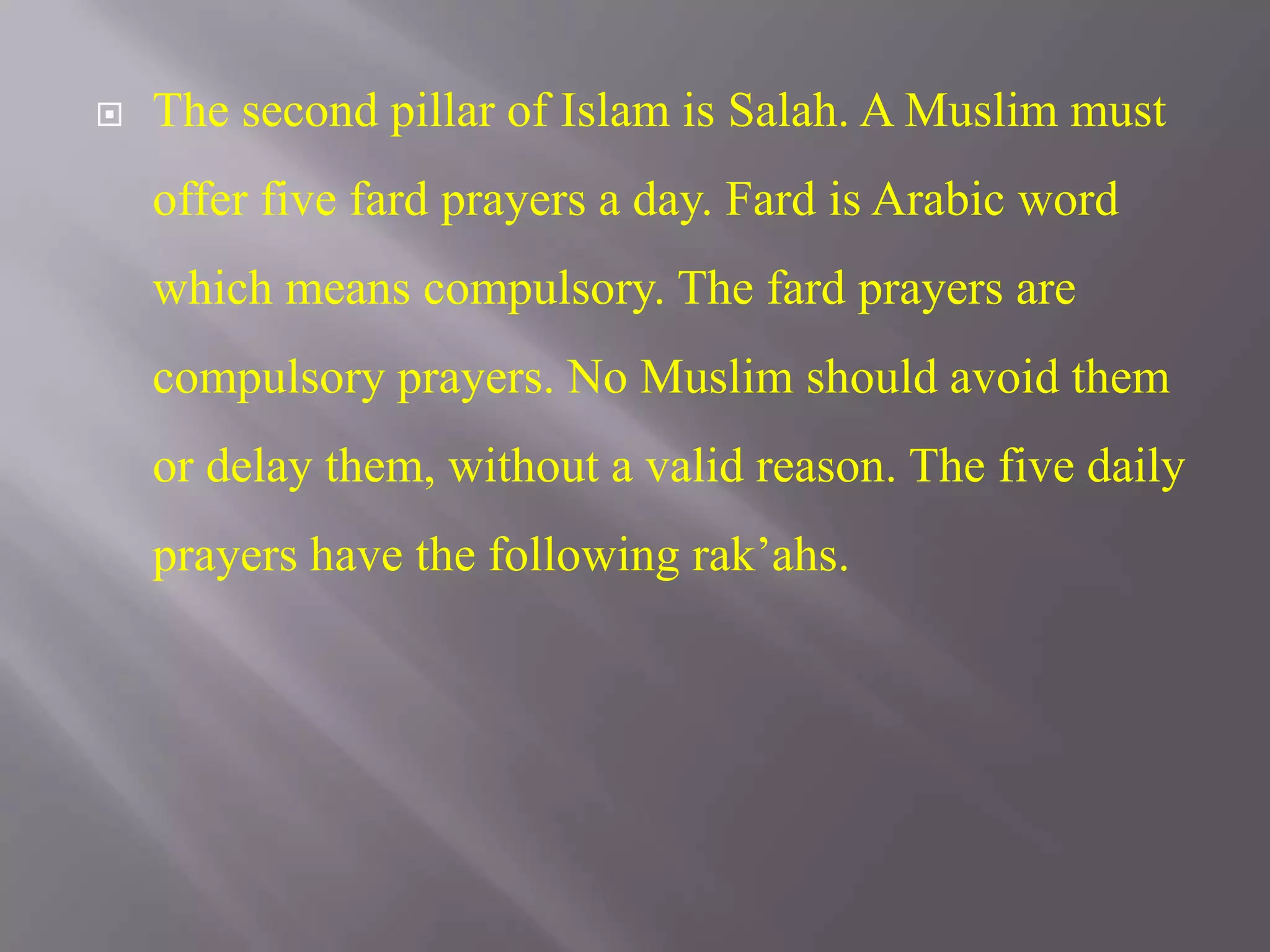 The five daily prayers | PPSX
