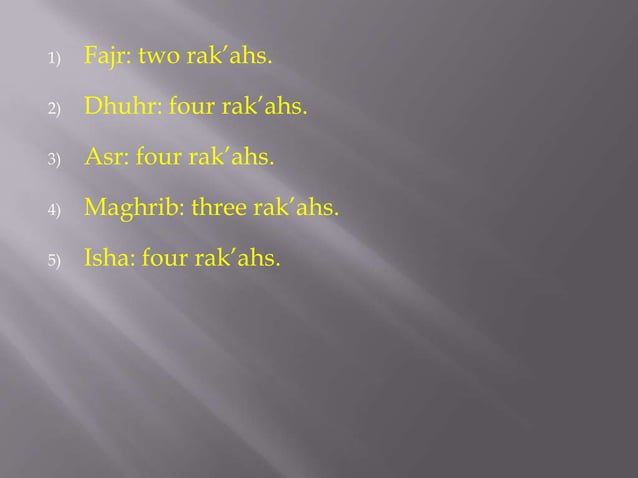 The five daily prayers | PPSX