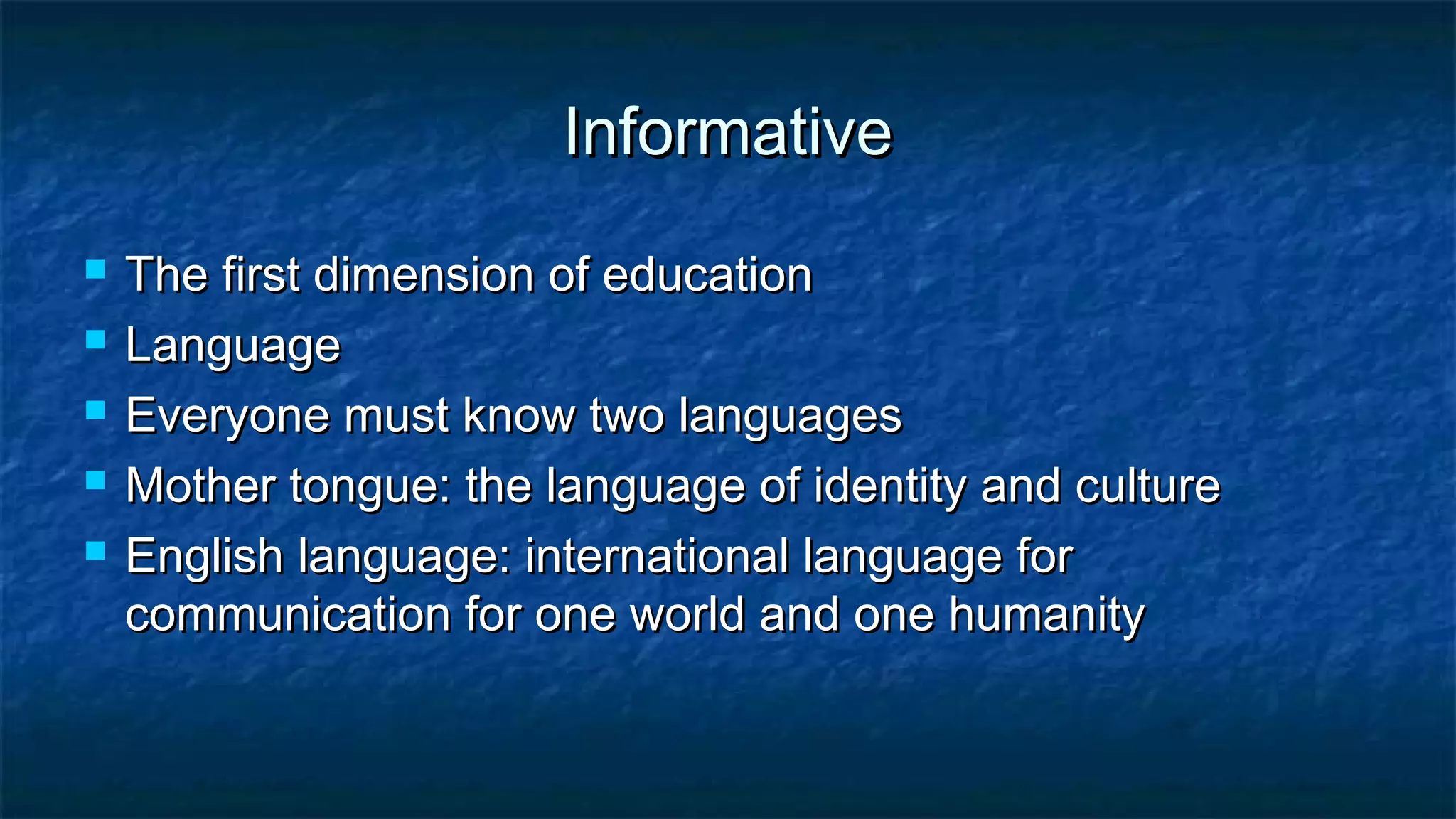 The five dimensions of education | PPT