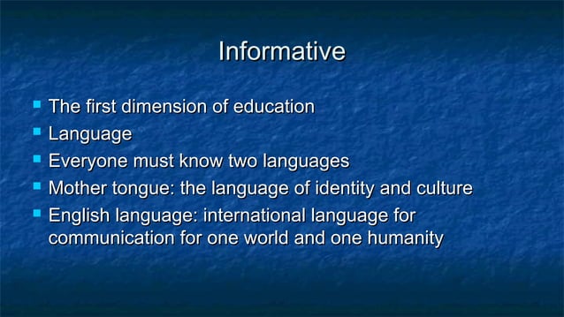 The five dimensions of education | PPT