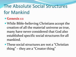 The Five Divine Institutions | PPTX