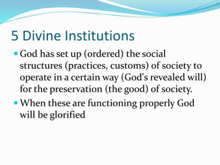 The Five Divine Institutions | PPTX