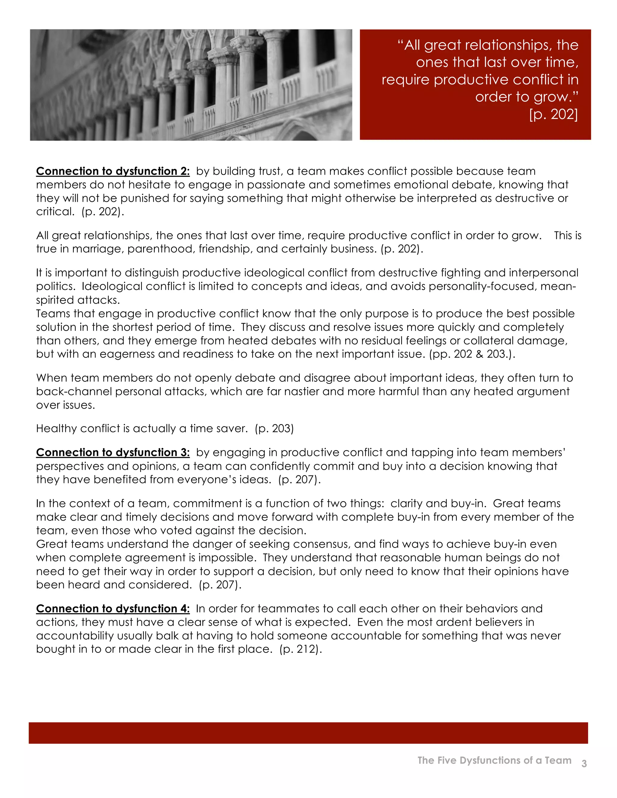 The Five Dysfunctions of a Team | PDF