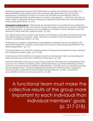 The Five Dysfunctions of a Team | PDF | Career Advice | Careers