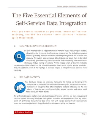The five essential_elements_of_self-service_data_integration_0816 | PDF