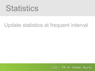 Geek Sync | The Five Essential Scripts for Performance Tuning | PPT