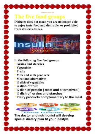 The five food groups | PDF