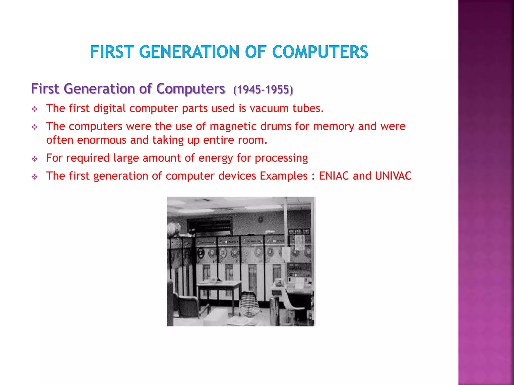 The five generations of computers | PPT