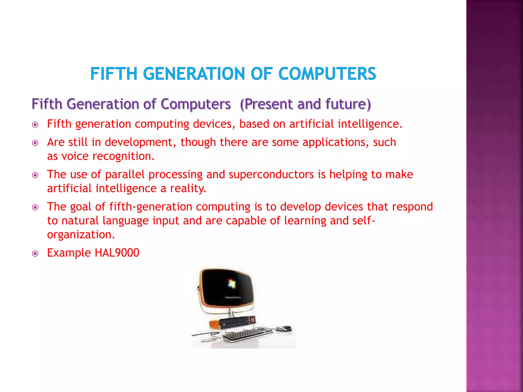 The five generations of computers | PPT