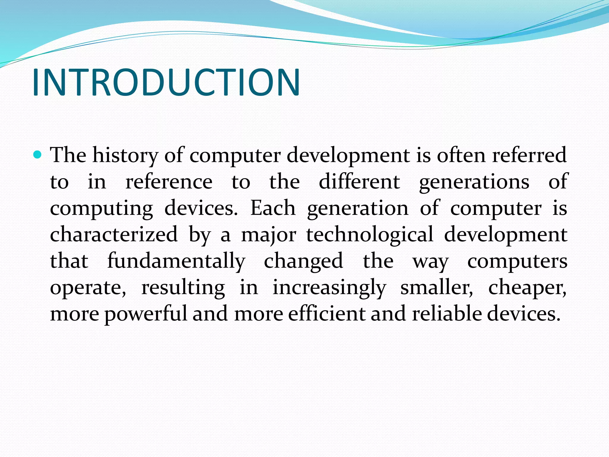 The five generations of computers presentation | PPTX