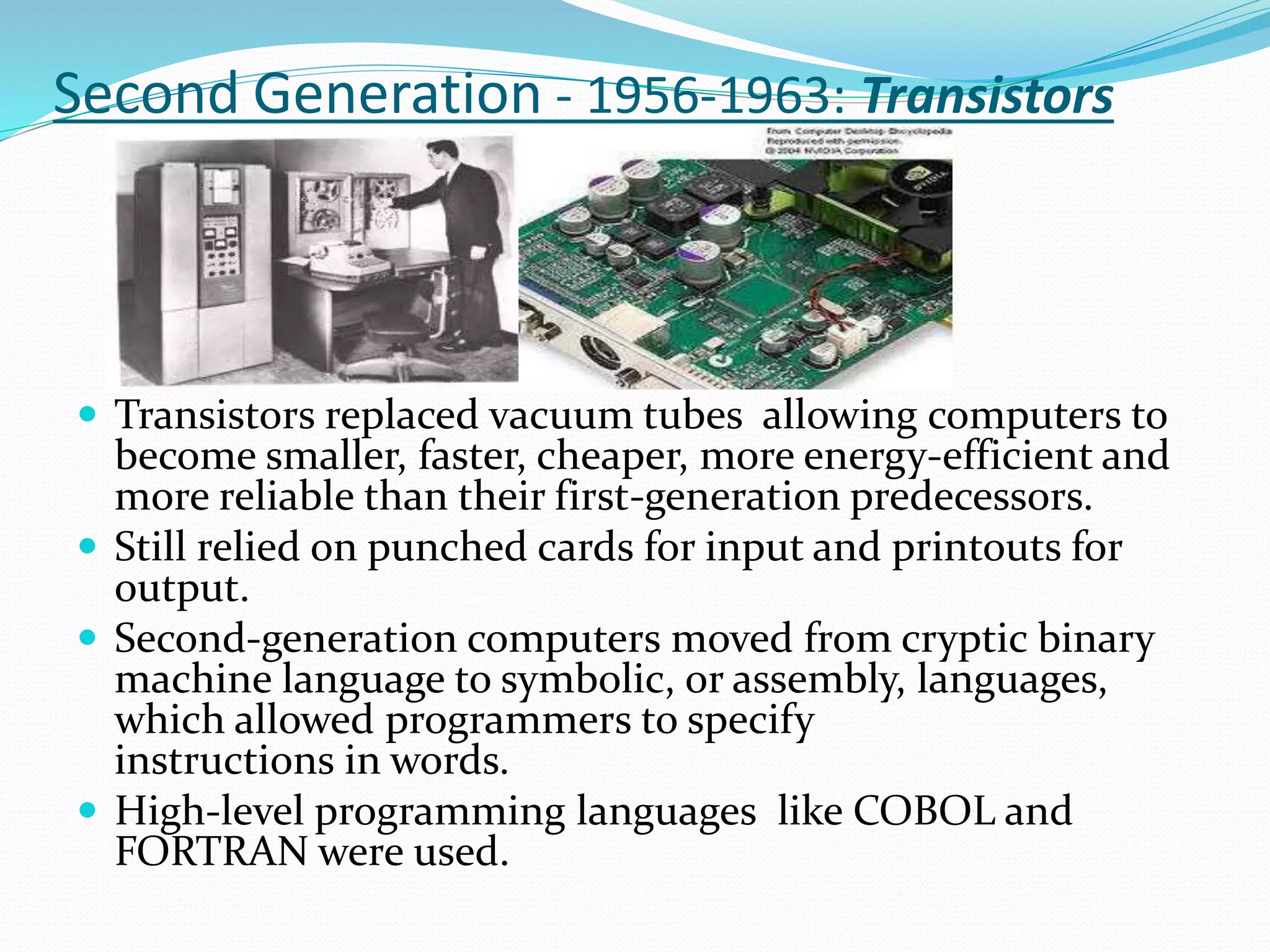 The five generations of computers presentation | PPTX