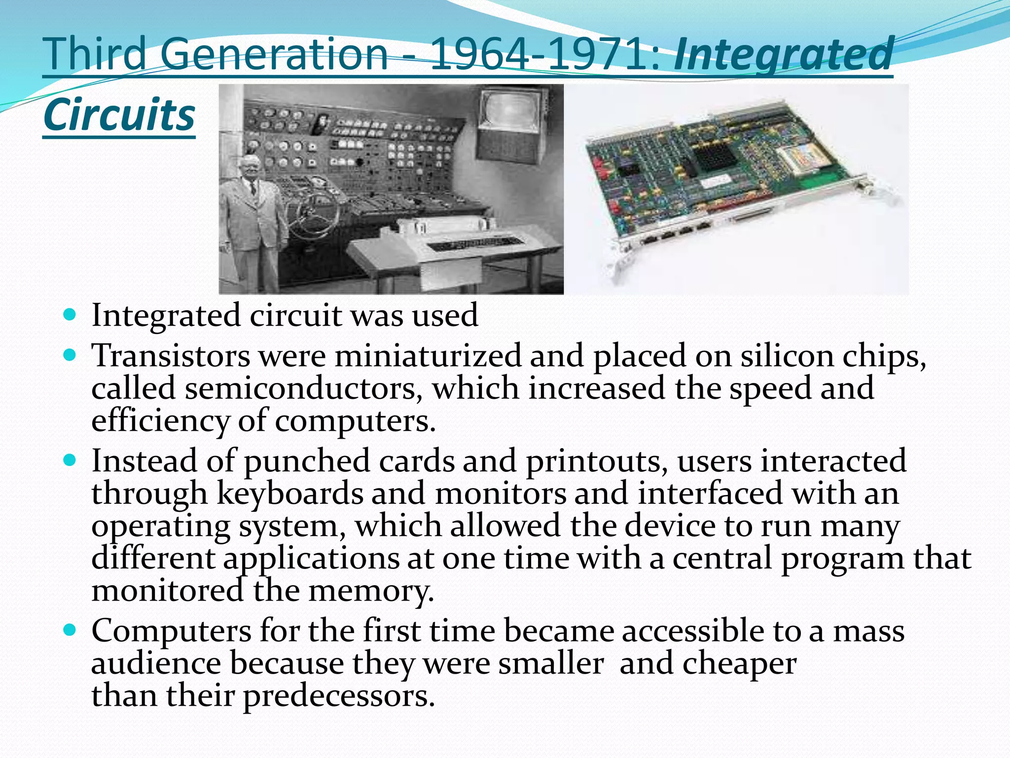 The five generations of computers presentation | PPTX