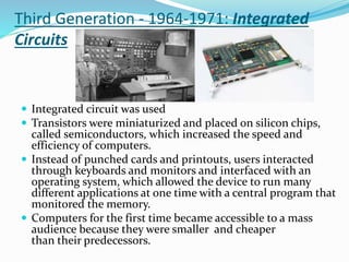The five generations of computers presentation | PPTX