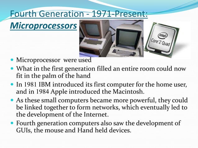 The five generations of computers presentation | PPTX | Computing | Technology & Computing