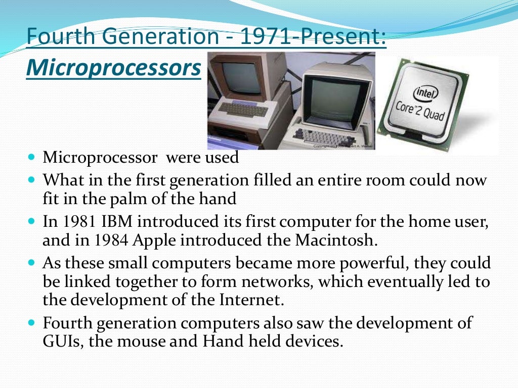 Presentation On Generation Of Computer