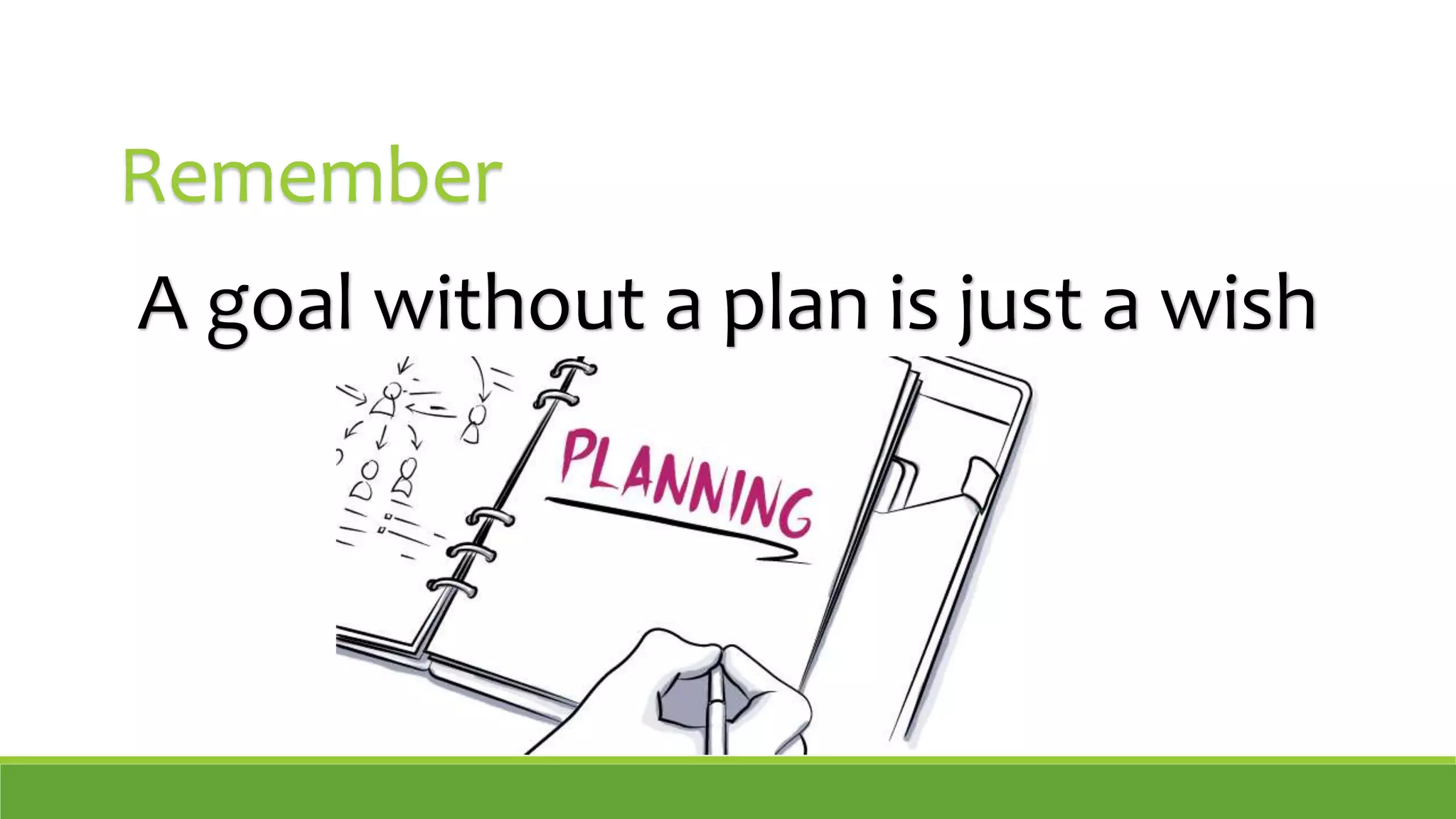 The five golden rules for setting goals | PPTX