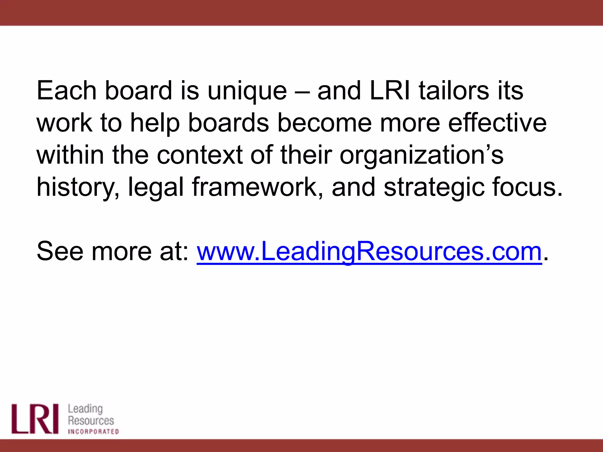 The Five Habits of High-Performing Boards | PPTX