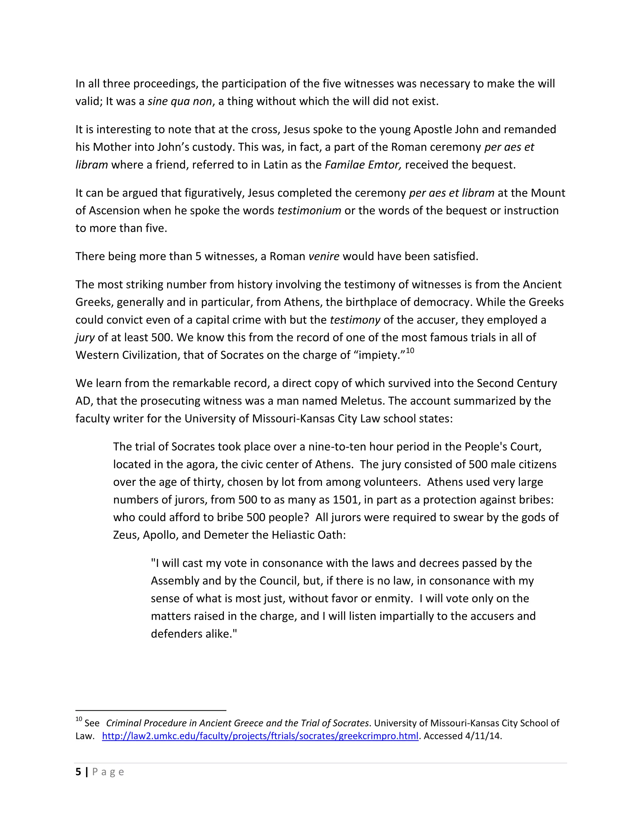 The five hundred witnesses to jesus | DOCX