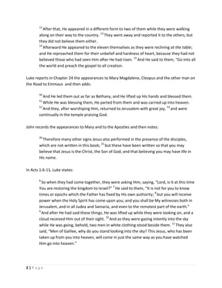 The five hundred witnesses to jesus | PDF