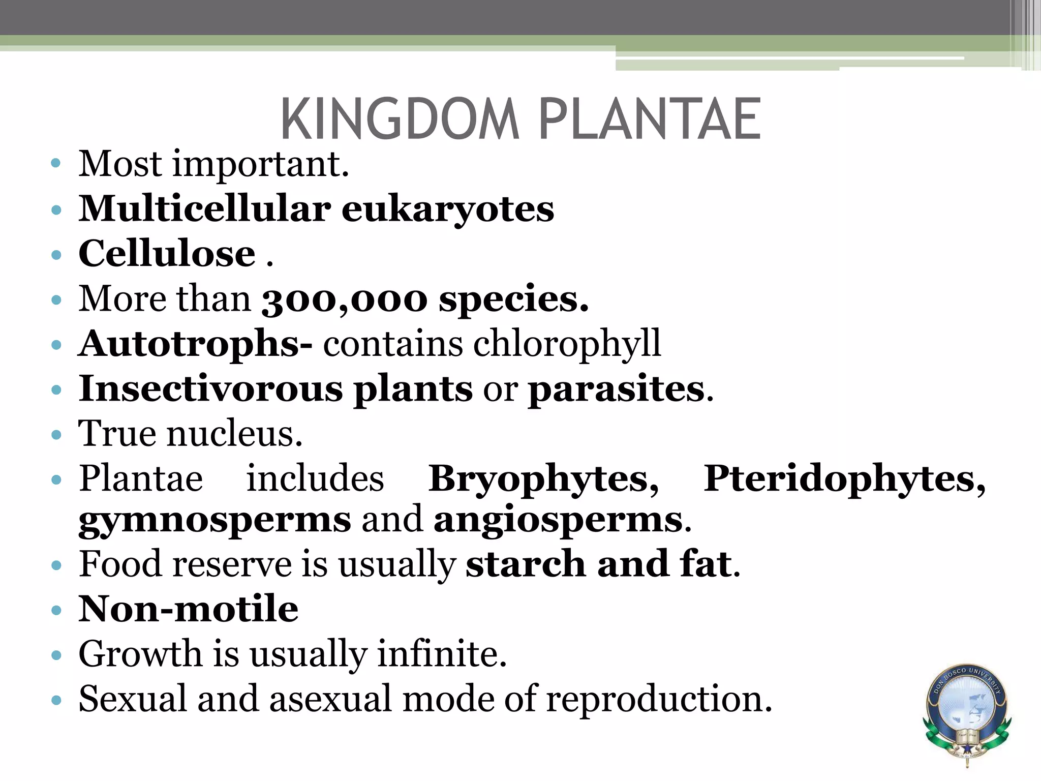 The five kingdom system | PPTX