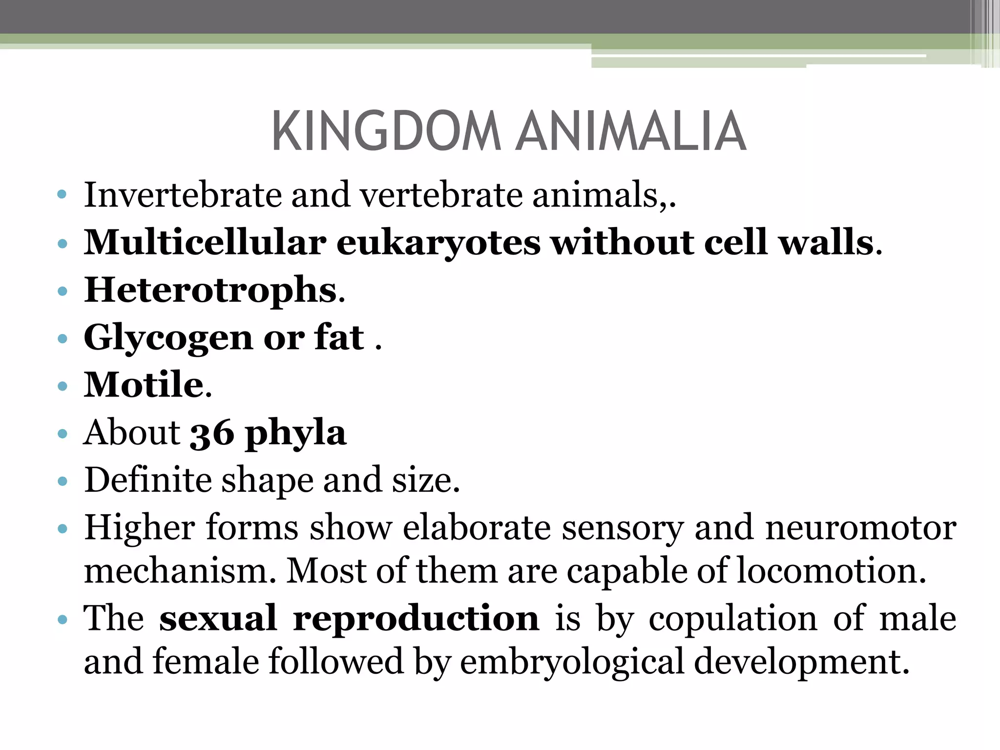 The five kingdom system | PPTX