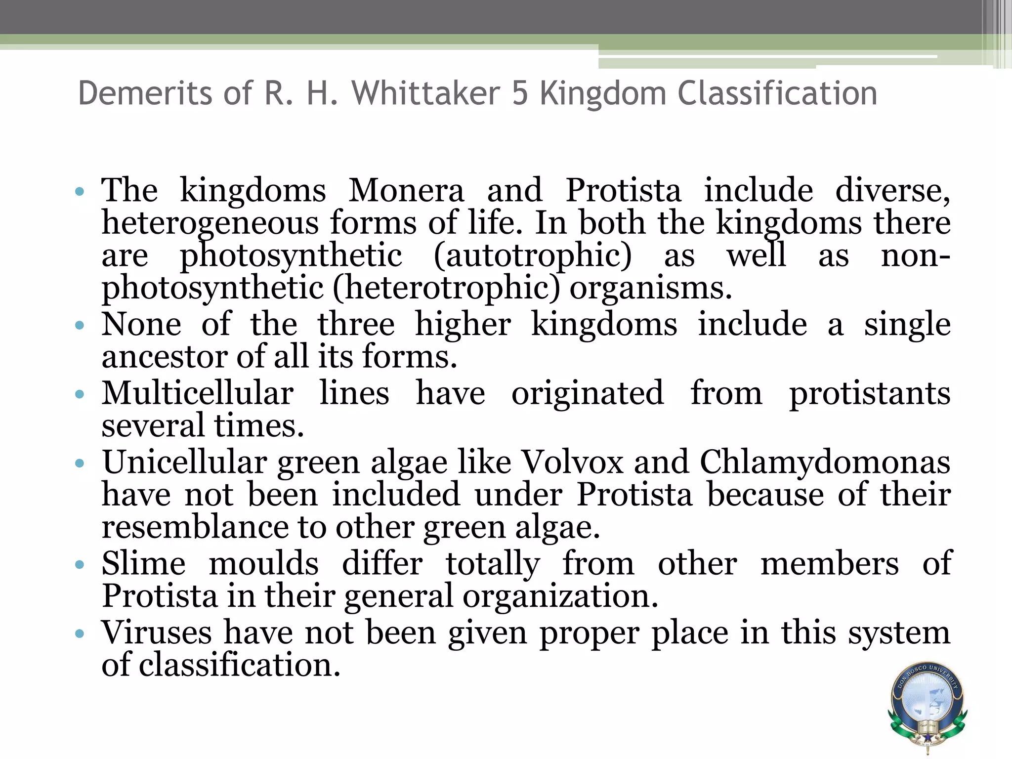 The five kingdom system | PPTX