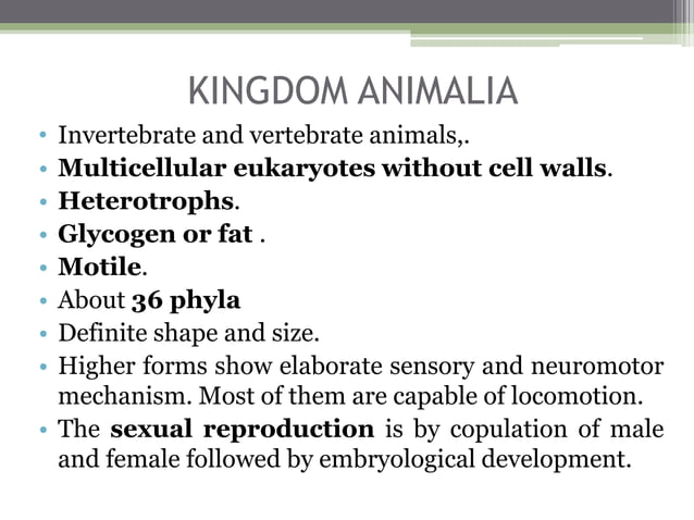 The five kingdom system | PPTX | Biological Sciences | Science