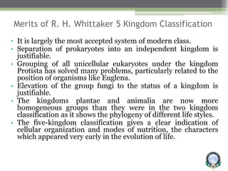 The five kingdom system | PPTX