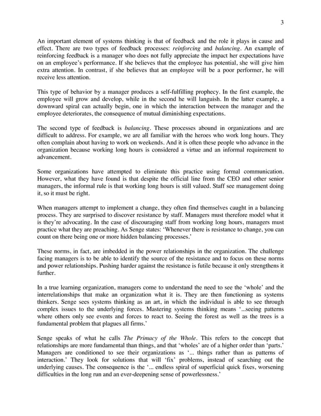 The five learning disciplines senge | PDF