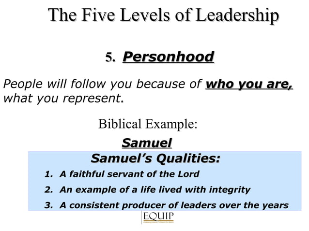 The five levels of leadership | PPT | Executive Leadership & Management ...
