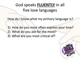 The Five Love Languages God Speaks Your Language part 5 (Physical Touch ...