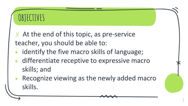 The Five Macro Skills in Teaching | PDF