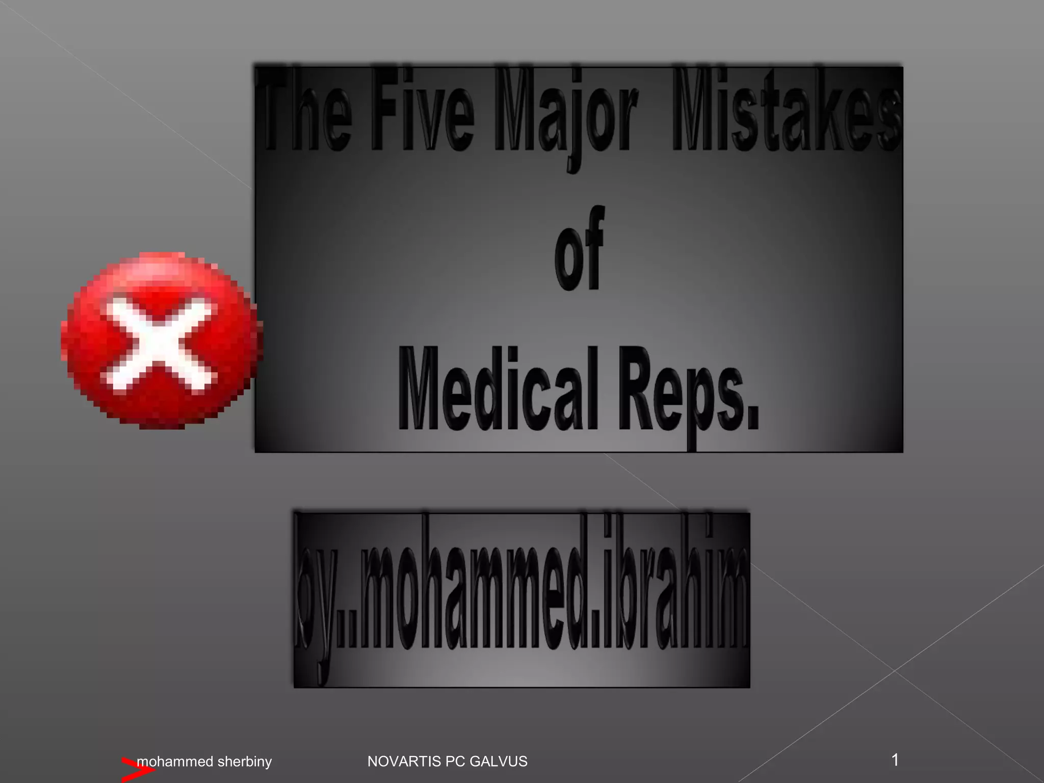 The five major mistakes | PPT