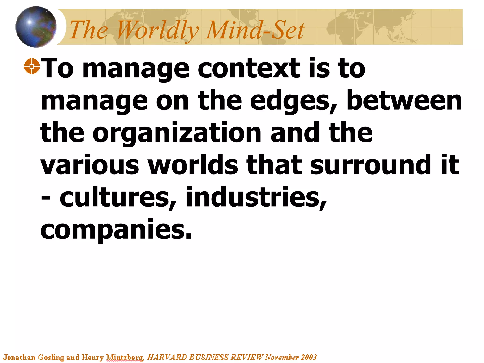 The Five Managerial Mindsets.ppt