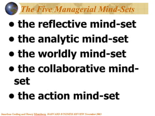 The Five Managerial Mindsets.ppt