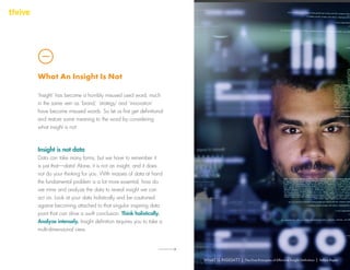 What Is Insight? The Five Principles of Effective Insight Definition | PDF