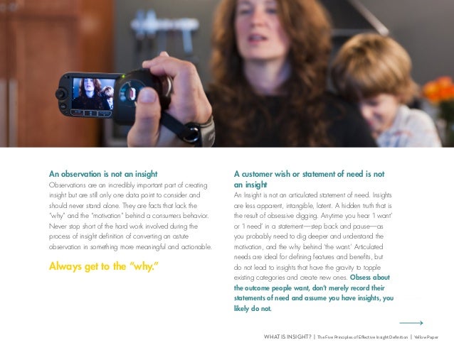 What Is Insight The Five Principles Of Effective Insight Definition